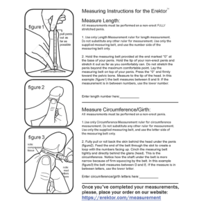 How To Properly Measure - ErektorFlex™ - No-medication Penile Support